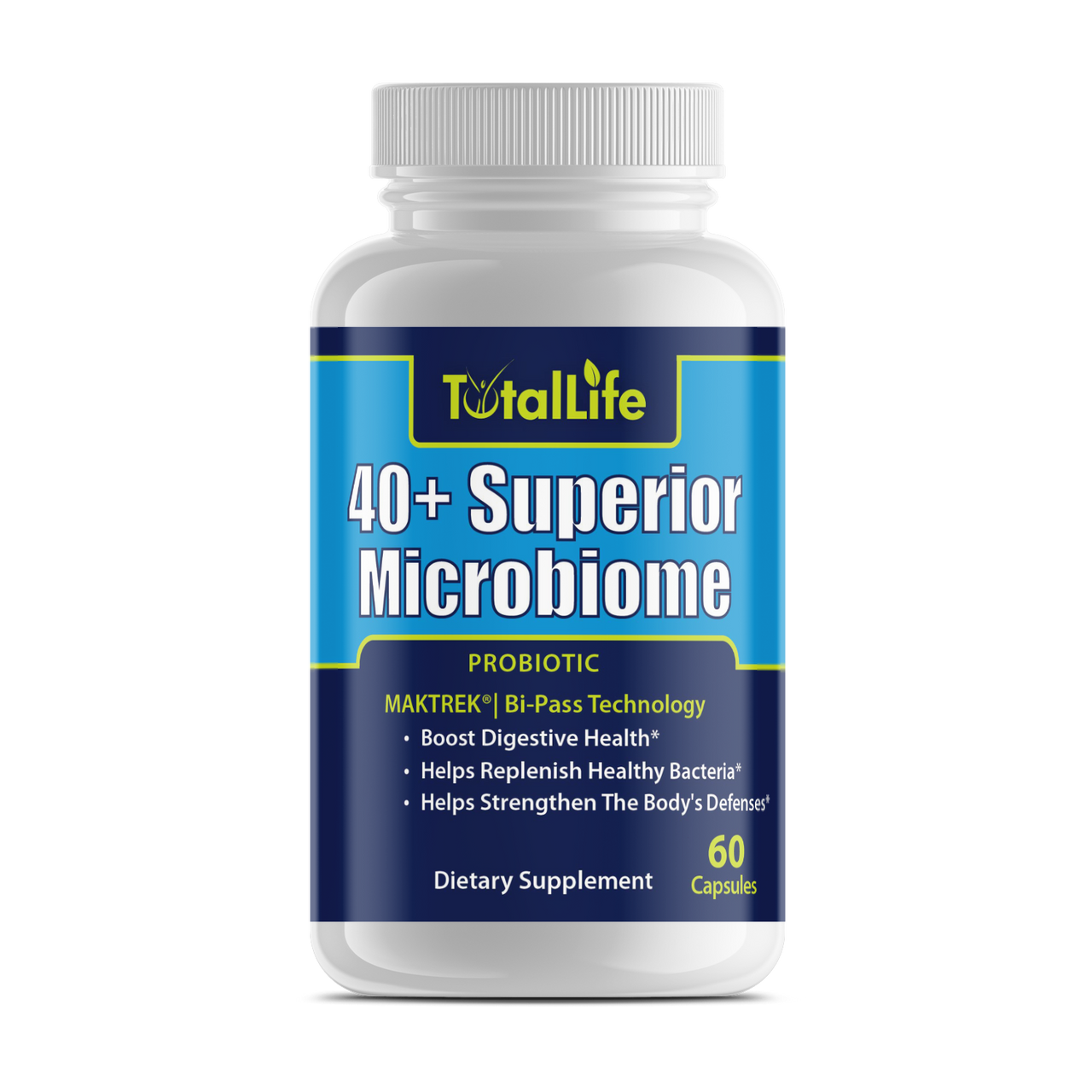 TotalLife 40+ Superior Microbiome Probiotic (60 Count) - Fully Alive Nation