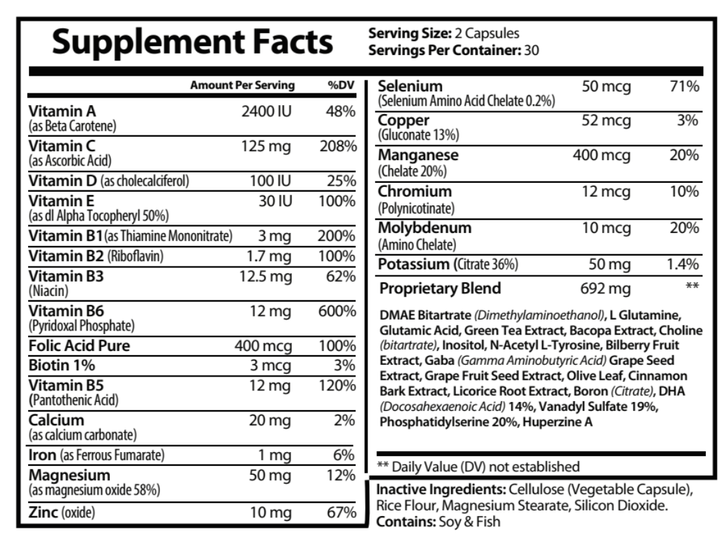 Totallife Neuro Enhancer - Brain Fog Blend (60 count) - Fully Alive Nation