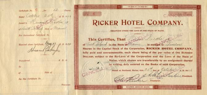 Cincinnati, Washington and Baltimore Railroad Company signed by Orland ...