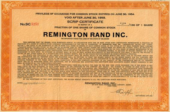 Sperry Rand Corporation - UNIVAC Computer maker became Unisys ...