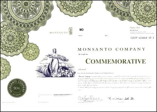 Monsanto Company - Scripophily.com | Collect Stocks and Bonds | Old ...
