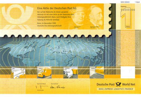Deutsche Post World Net - Scripophily.com | Collect Stocks and Bonds ...