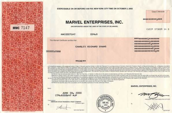 Marvel Enterprises, Inc. ( Famous Comic Book Publisher including ...