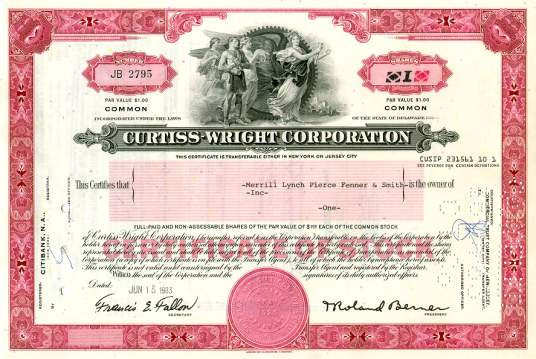 Curtis Wright Corporation 1983 (Glenn Curtiss and Wright Brothers ...