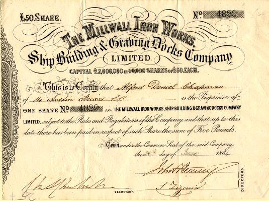Baltimore Shipbuilding and Dry Dock Company (certificate #2) - 1902 ...