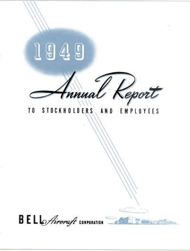 Bell Aircraft Corporation Annual Report 1949 - Scripophily.com ...