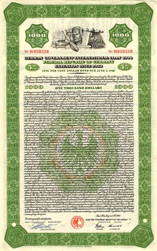 German Government International Loan - Germany 1953 - Scripophily.com ...