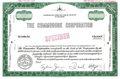 Commodore Corporation - Scripophily.com | Collect Stocks and Bonds ...