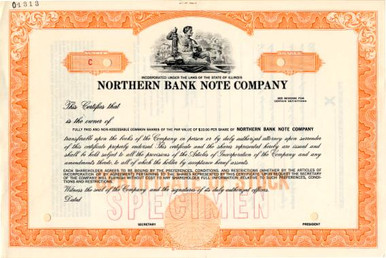 Northern Bank Note Company - Illinois - Scripophily.com | Collect ...