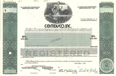 Comdisco, Inc. - Delaware 1983 - Scripophily.com | Collect Stocks and ...