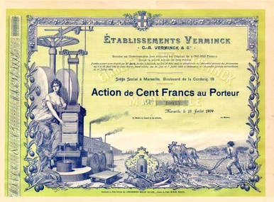 Establishment Verminck, Marseille - Famous Soap Company 1909 ...
