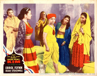 Kim Lobby Card Starring Errol Flynn with Dean Stockwell - 1950 - Scripophily.com | Collect ...