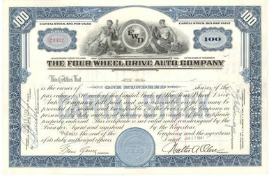 Four Wheel Drive Auto Company (First 4 Wheel Drive Company) - 1948 ...