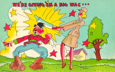 WAC Postcard "We're giving 'em (Hitler) a big WAC" - Scripophily.com ...