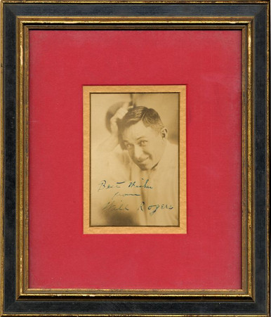Will Rogers SIGNED and Framed Picture - Scripophily.com | Collect ...