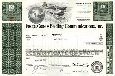 Foote, Cone & Belding Communications - Major Advertising Company ...