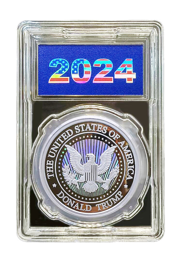 USA 2024 Donald Trump Assassination Attempt Silver Plated Shooting ...