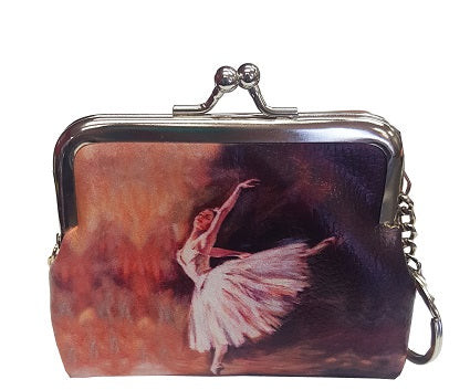 Coin purse- Ballerina with one leg up - Great In International Inc