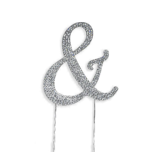 Cake Topper - Symbol "&" (Rhinestone, Gold/Silver, 7/12cm) - Great In ...
