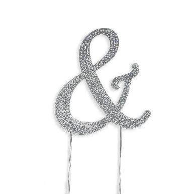 Cake Topper - Symbol "&" (Rhinestone, Gold/Silver, 7/12cm) - Great In ...