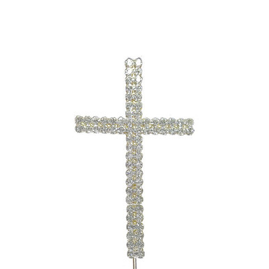 Cake Topper - Cross-Style1-Size (7/12mm) silver/gold option - Great In ...