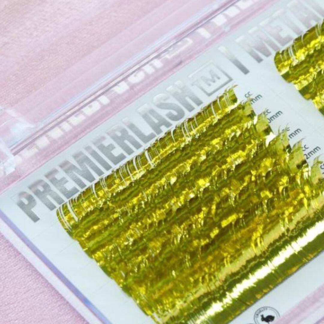 Metallic Lashes | Gold Tinsel Lashes For Accents