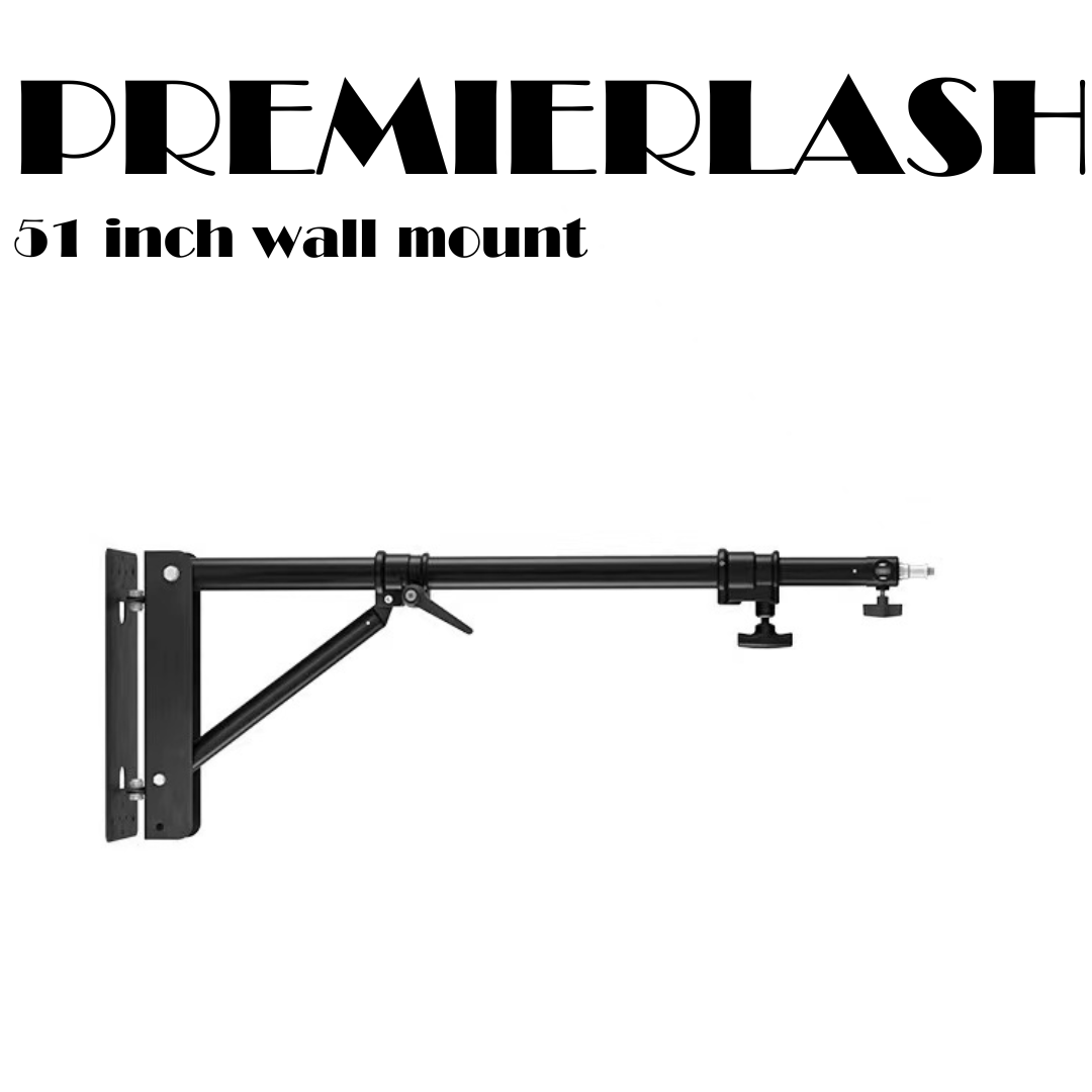 Triangle 4.3FT/51IN Wall Mount Triangle Boom Arm for Ring & Video Lighting