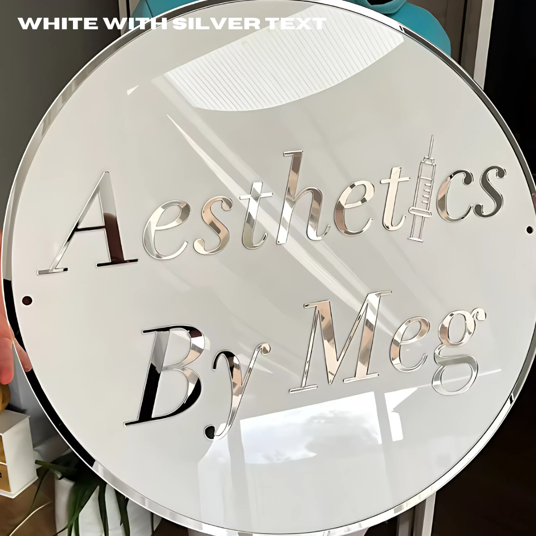 Custom acrylic signs are designed by you, for you!