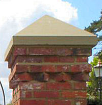 Pyramidal Column Cap - Stone - Easy Stone Center