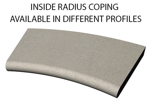 Inside Radius Swimming Pool Spa Coping, straight, inside radius ...