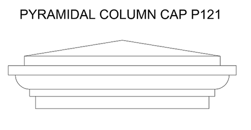 Pyramidal column caps shipped nationwide, Custom made natural stone ...