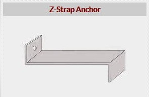 Anchor Strap Z style mechanical fastener hardware