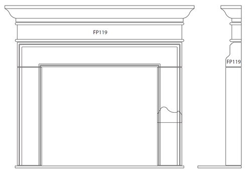 Fireplace Mantel Surround - FP107