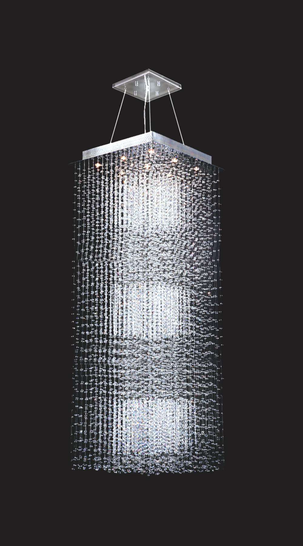 James R. Moder Crystal Rain 9 - Light Pendant