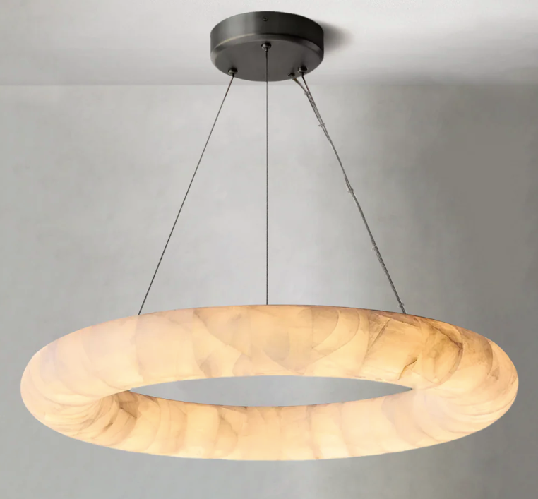 Alabaster Ring Chandelier