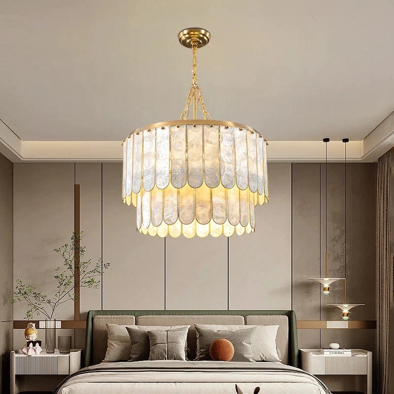 Akari Capiz Shell Ceiling Light Fixture