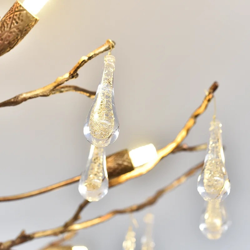Akari Tree Branch Teardrop Chandelier Lighting