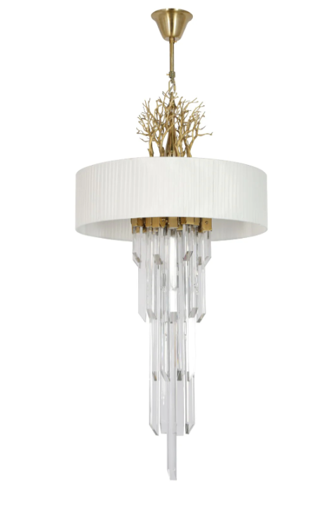 Nick Alain Selenite Chandelier