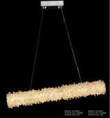 Quartz Crystal Linear Pendant Light