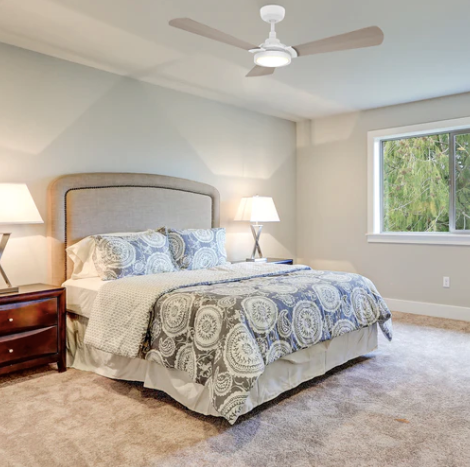 BRISA 52 inch 3-Blade Smart Ceiling Fan with LED Light & Remote Control ...