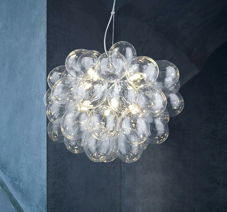 Lilly Colored Glass Bubble Chandelier | Akari Lanterns