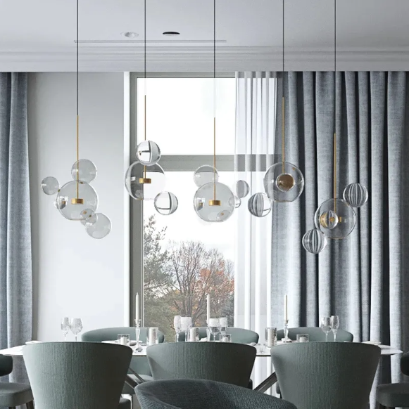 Glass Bubble Pendant Light