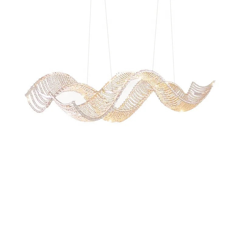 Akari Crystal Wave Chandelier