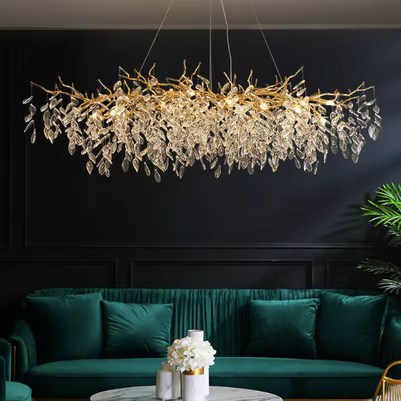 Akari Tree Branch Tear drop Chandelier Lighting
