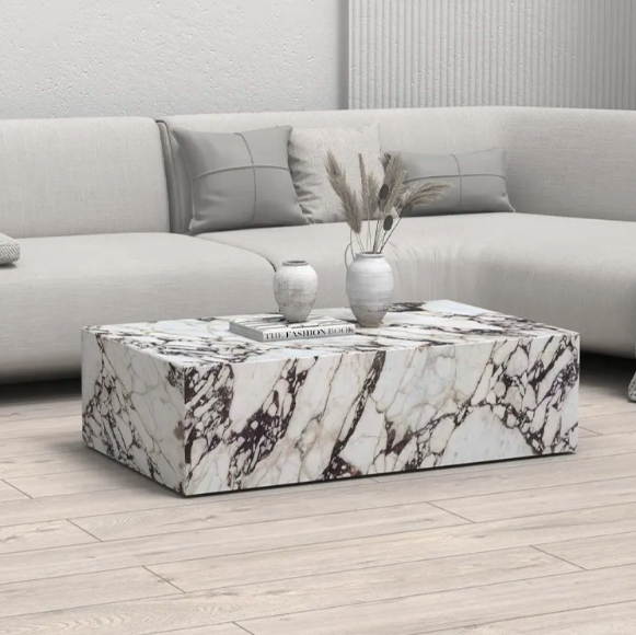 Plinth Tall Marble Table