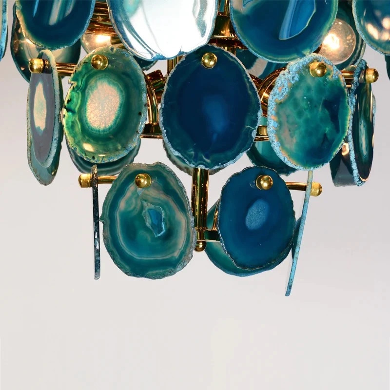 Natural Agate Chandelier Lighting