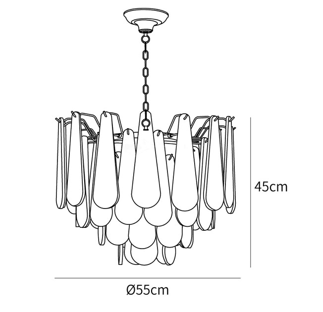 Spanish Alabaster Foyer Chandelier Lighting