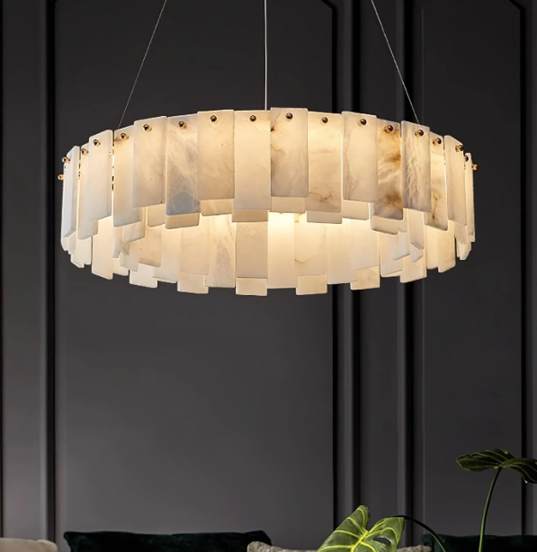 Alabaster Chandelier Light
