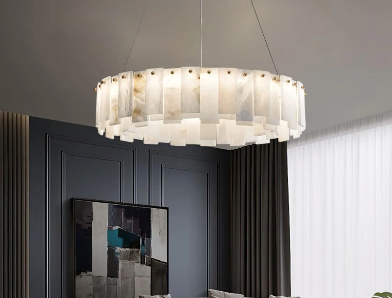 Alabaster Chandelier Light