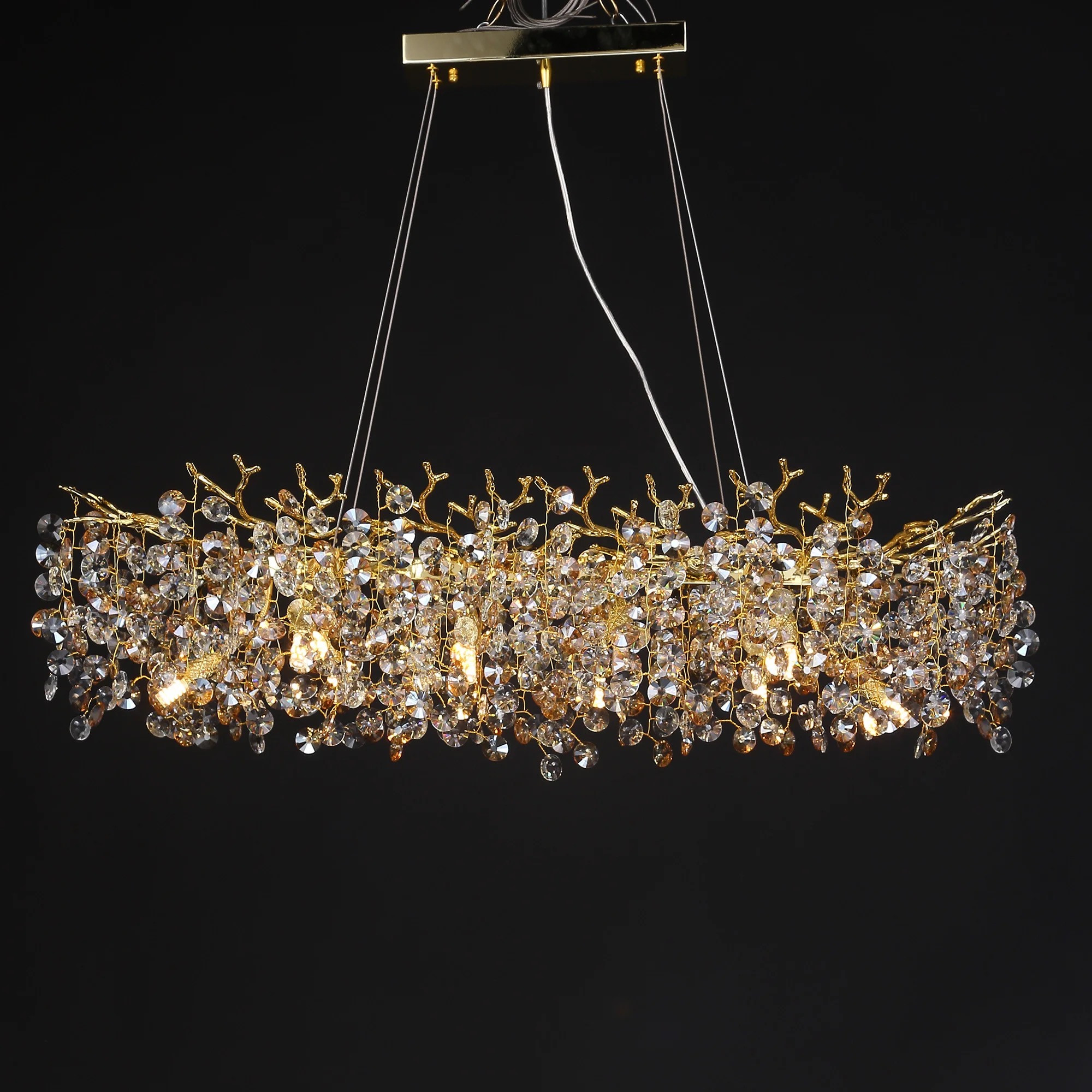 Akari Tree Branch Tear drop Chandelier Lighting